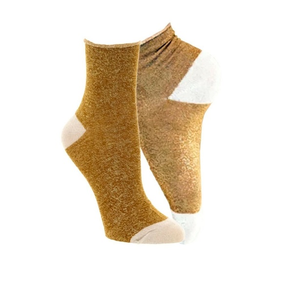 Free People | Other | Nwt Gold Sparkle Free Prople Socks Spring Trend ...